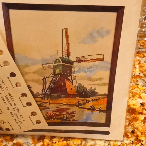lenarte | Accents | Dutch Counted Cross Stitch Windmill | Poshmark